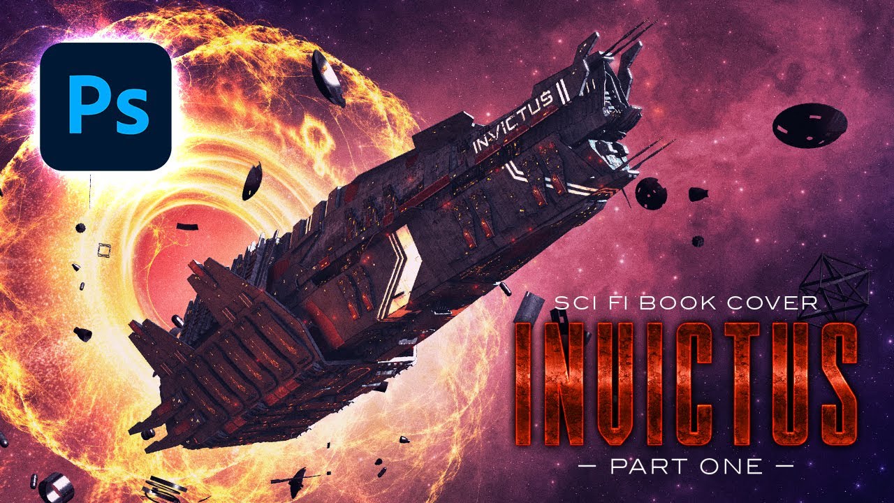 Invictus 1 - Science Fiction Book Cover Photo Manipulation | Photoshop Tutorial - YouTube