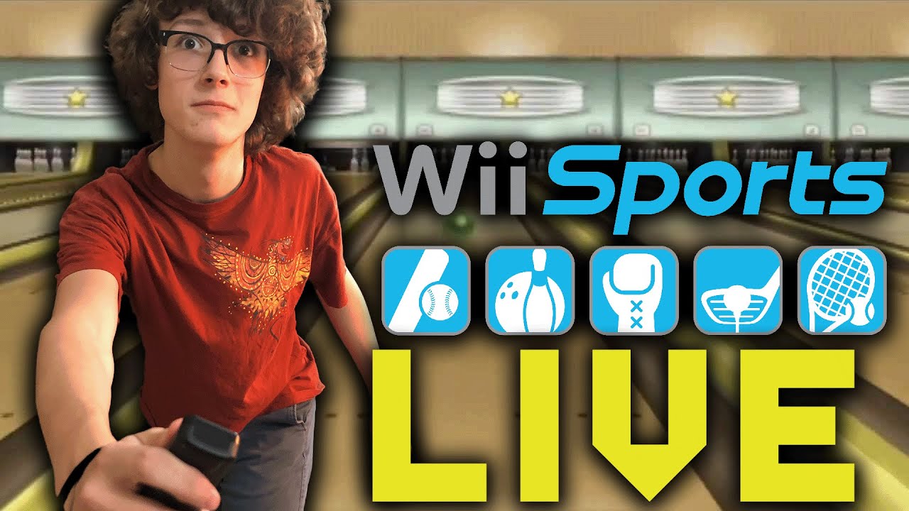 Trying not to BREAK the TV in WII SPORTS| LIVESTREAM - YouTube