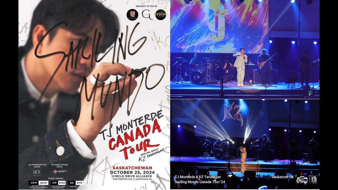 Sariling Mundo Canada Tour 2024 ( Saskatoon Sk) TJ monterde and KZ ...