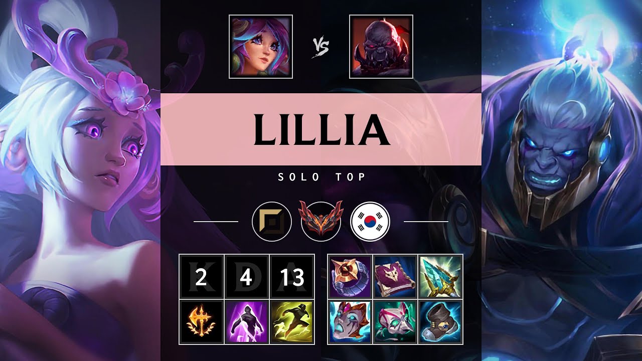 Lillia Top vs Sion - KR Grandmaster Patch 25.08 - YouTube