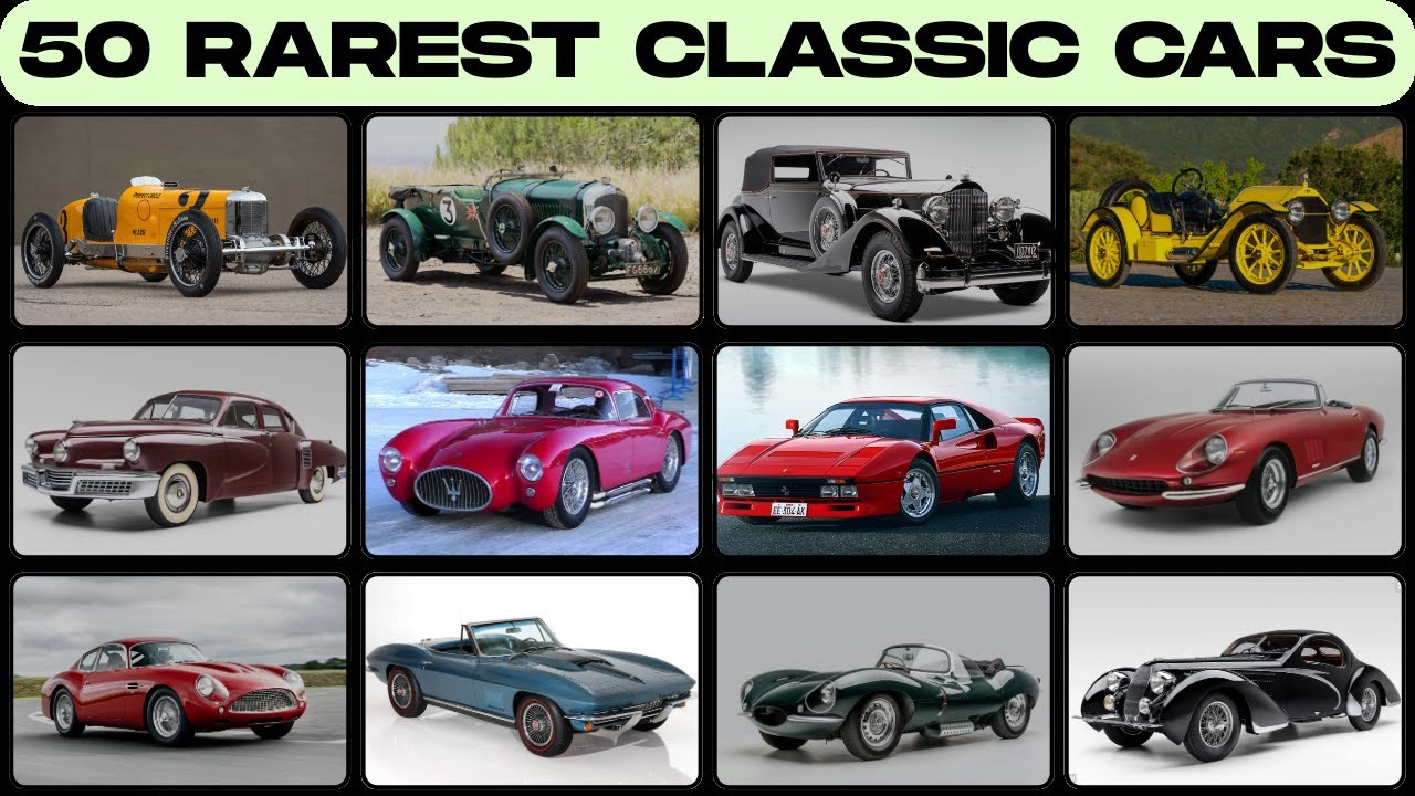 The 50 Rarest Classic Cars Ever Built – Only a Few Exist! 🚗🔥 - YouTube