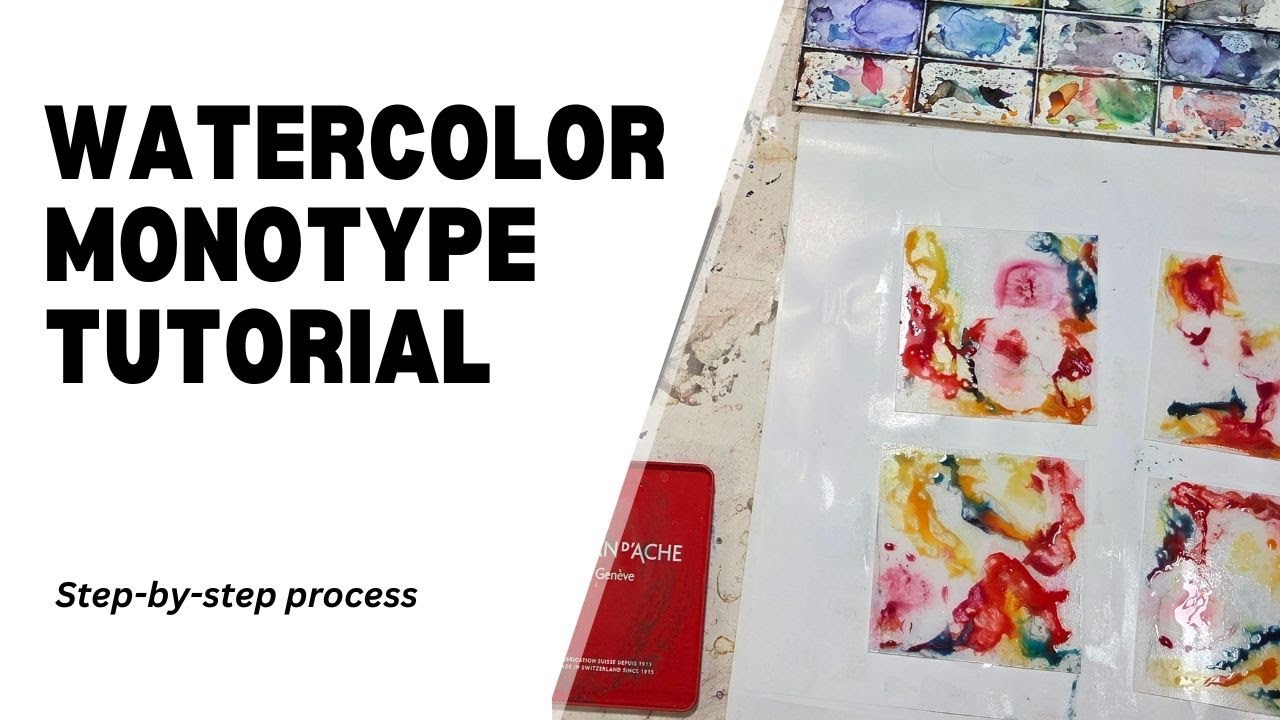 Watercolor Monotype: Materials, Techniques, Beautiful Results - YouTube