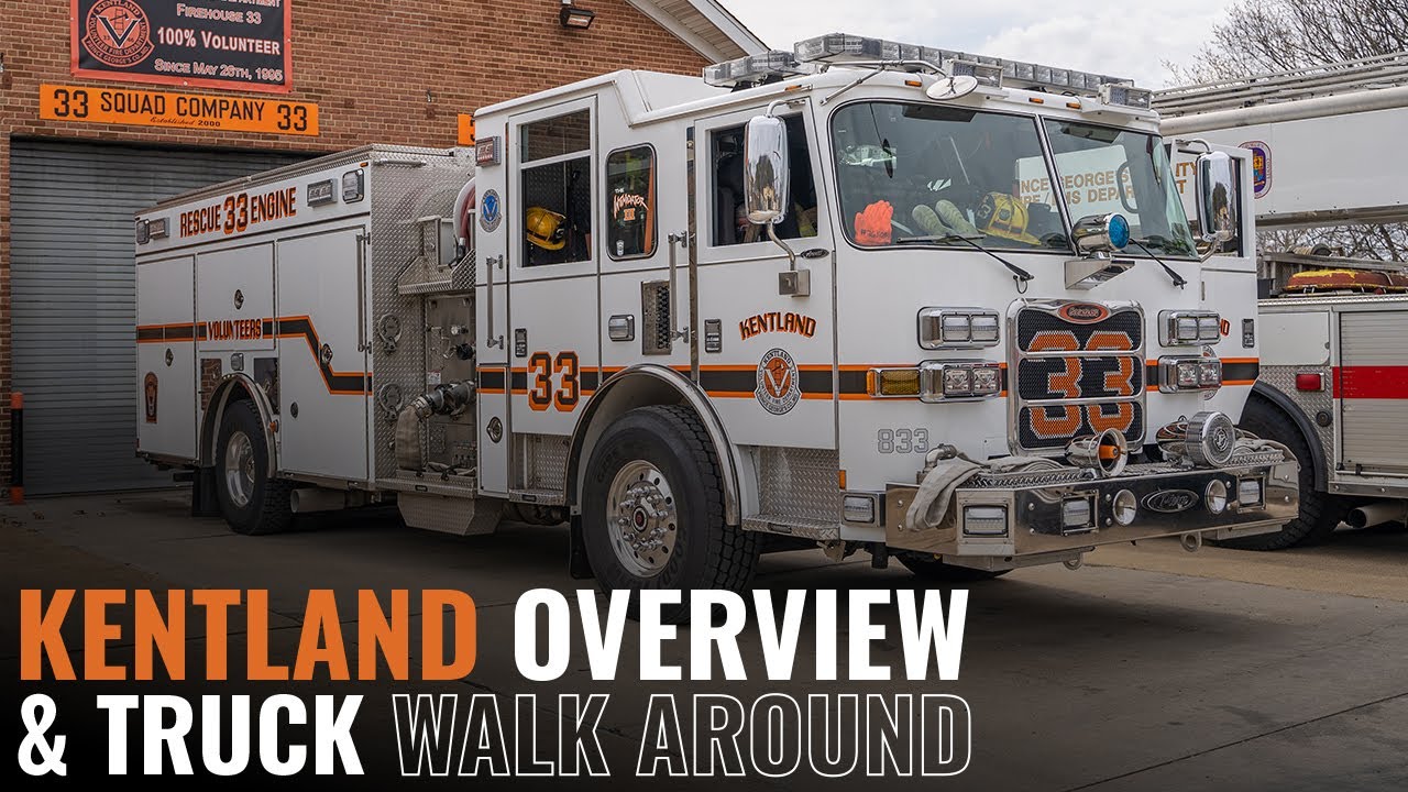Fire Truck walk-around | Kentland 33 VFD | FireTech LED Lights - YouTube
