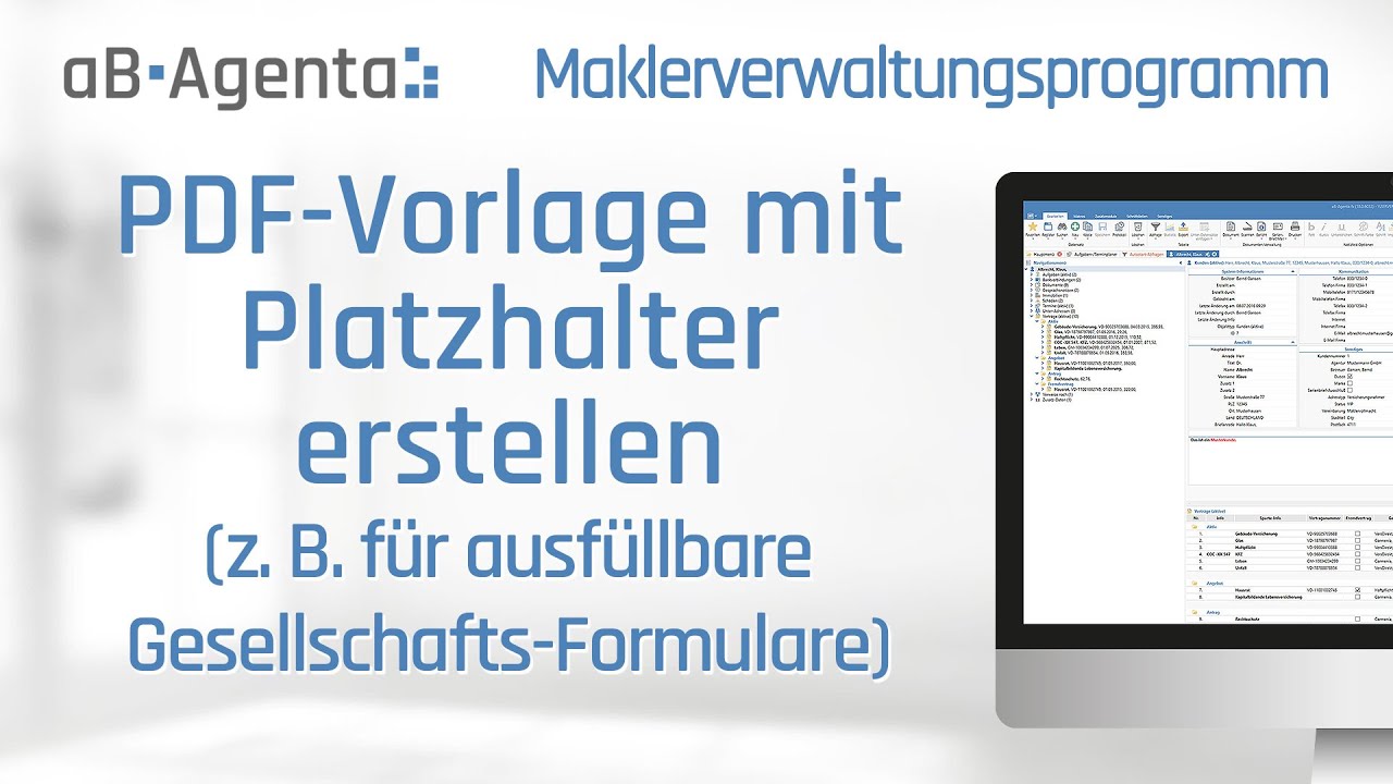 PDF-Vorlage mit Platzhalter erstellen (z. B. für ausfüllbare ...