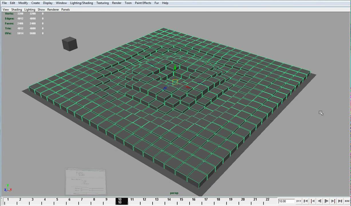 Cubes flow along surface - YouTube