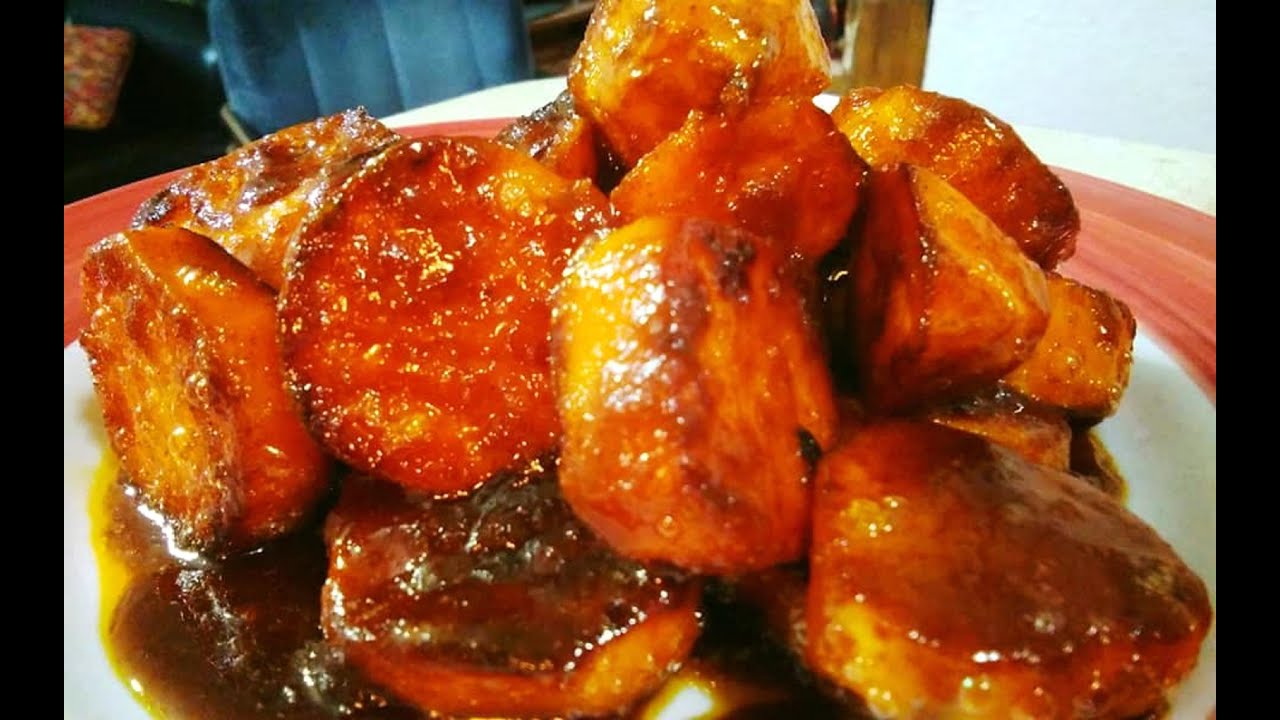Caramelized Sweet Potato with cayenne pepper and ground cinnamon - YouTube