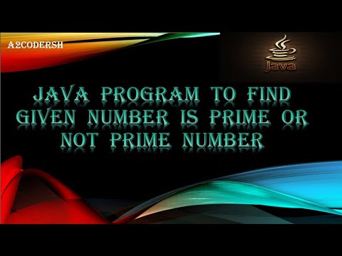 write a java program to find prime or not prime number || prime or not ...