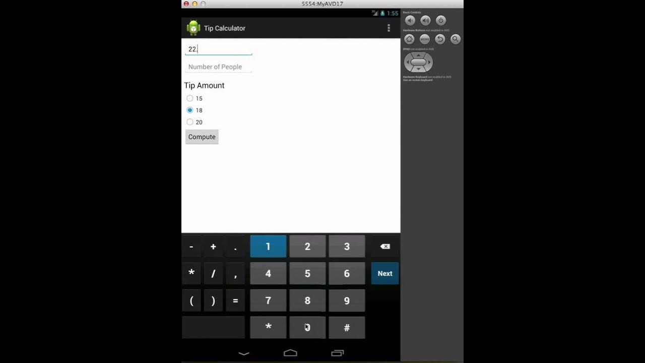 Tip Calculator Android - YouTube