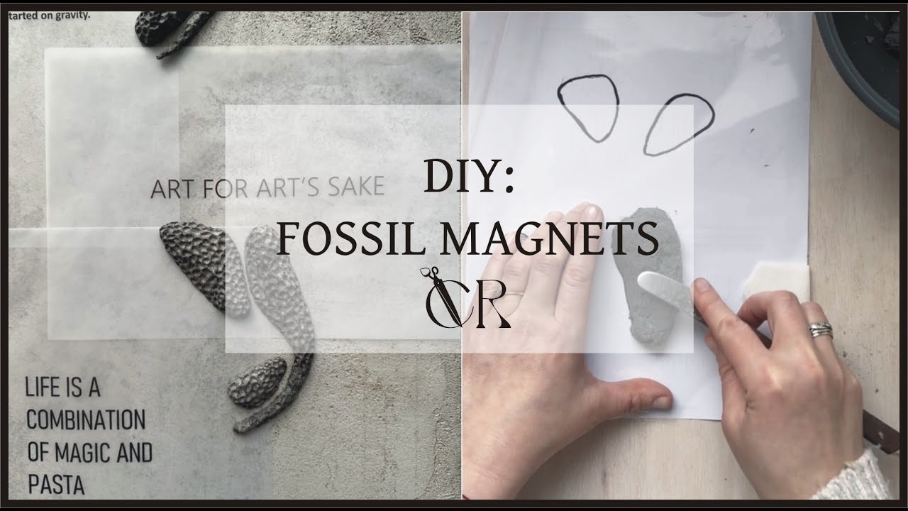 DIY Fossil-Inspired Magnets: Easy Craft for Nature Lovers - YouTube