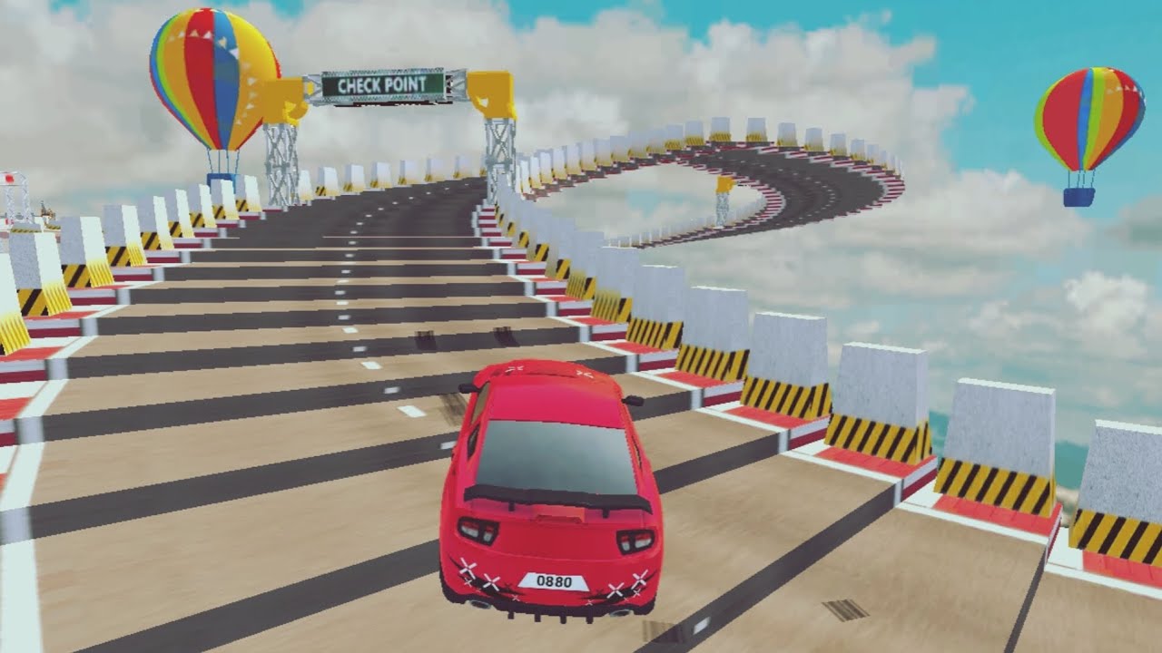 car games 3D stunt and car racing game video dangerous😮road driving ...