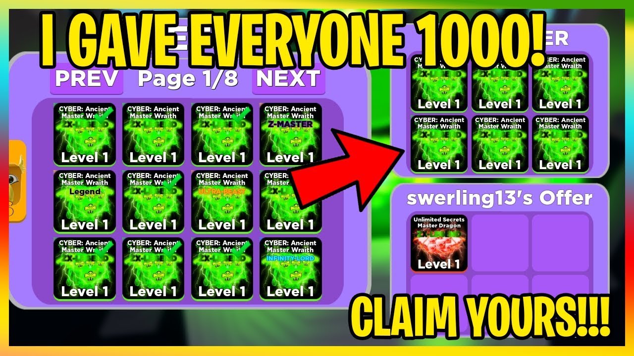 GIVING AWAY 1000 OF THE NEW ZX LEGENDS PETS IN NINJA LEGENDS GLITCH giving-away-1000-of-the-new-zx-legends-pets-in-ninja-legends-glitch