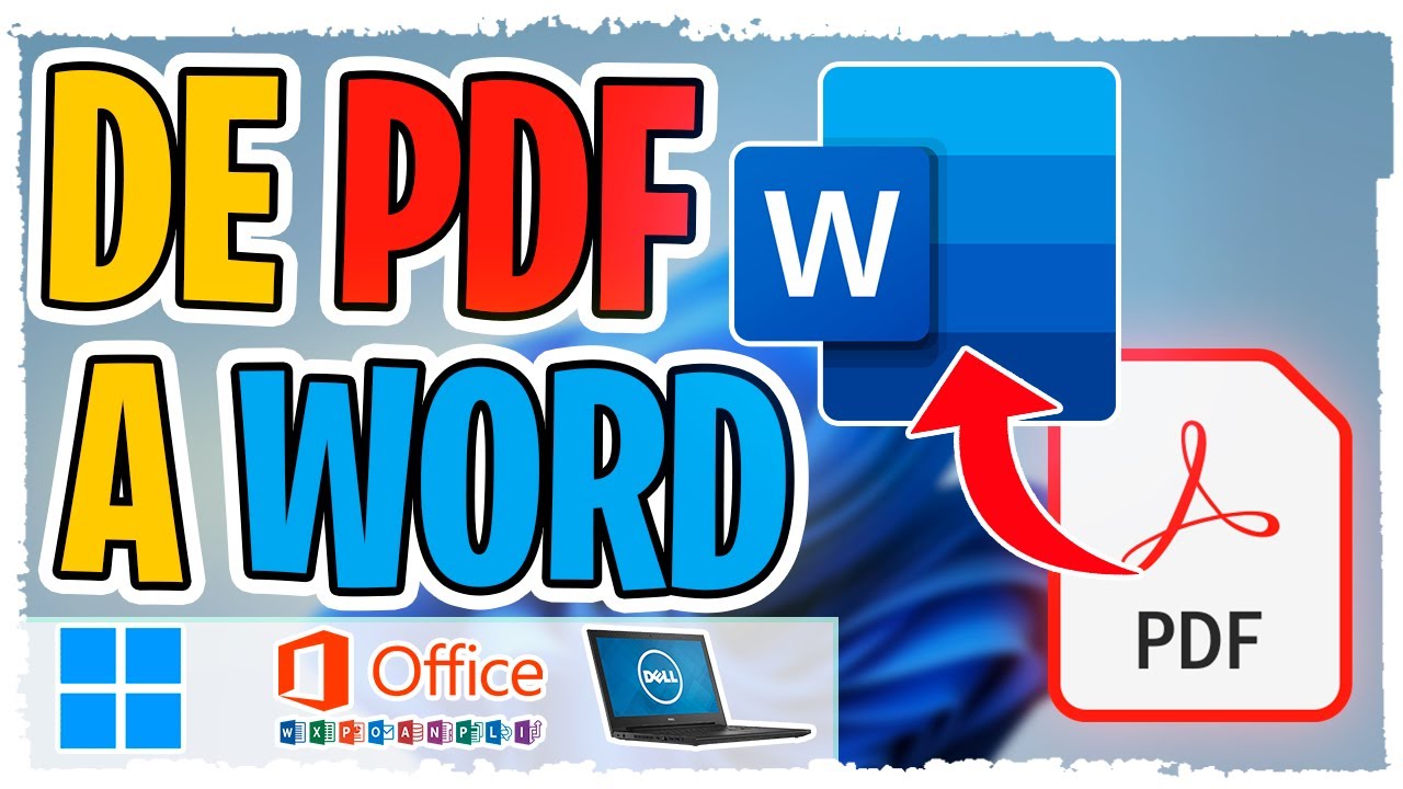 Como Pasar de PDF a Word Fácil y Rápido - YouTube