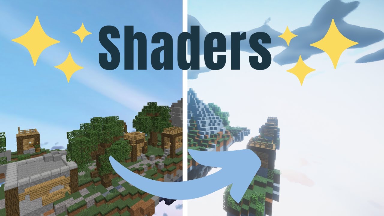 Playing Skywars With *Shaders* - YouTube
