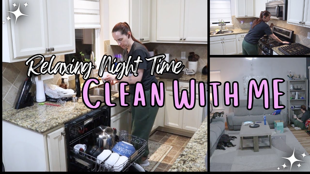 Satisfying Night Time Cleaning Routine - YouTube