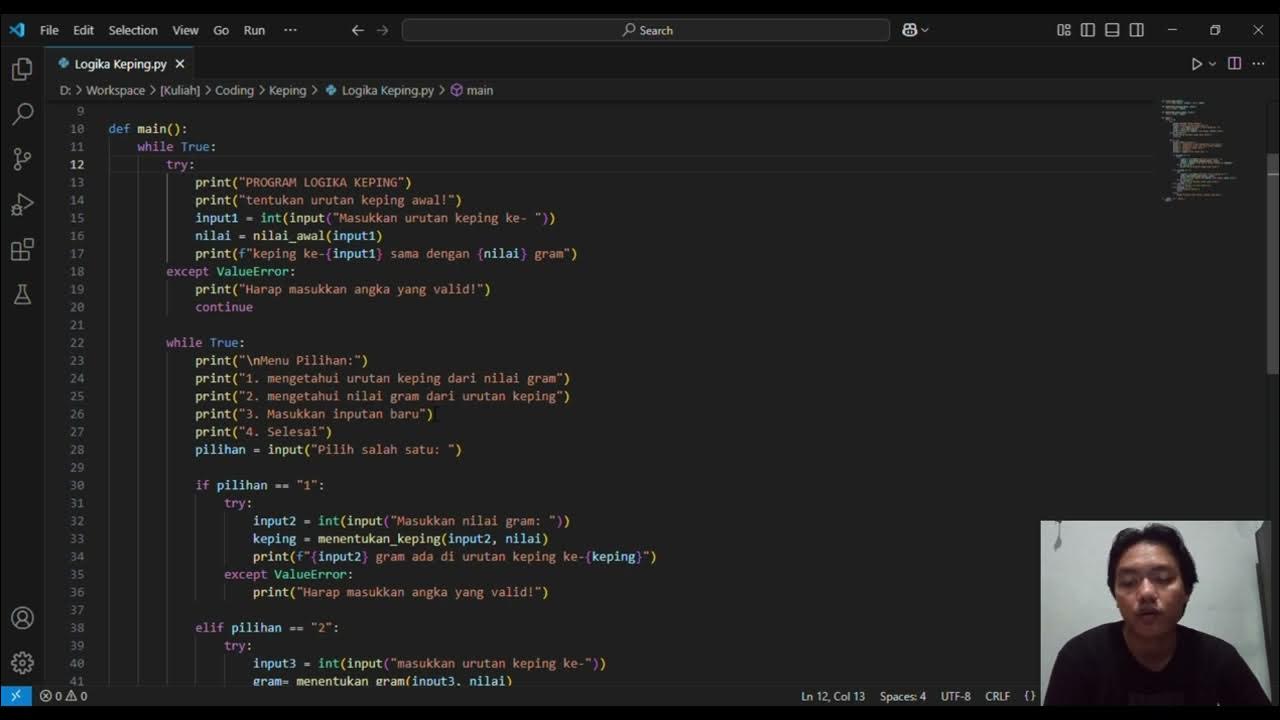 Implementasi Logika Keping menggunakan bahasa pemrograman Python | Maulana Nur Rafli - YouTube