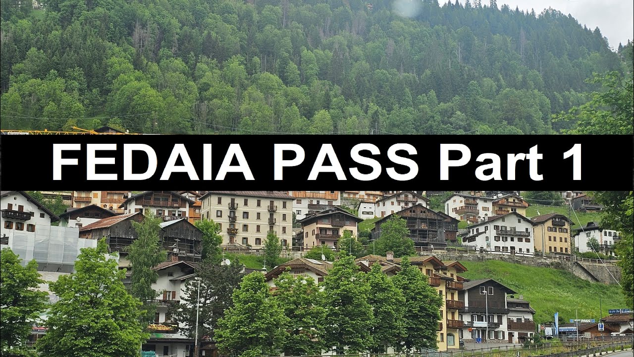 Fedaia Pass Part 1, Uphill from Alleghe 4K - YouTube