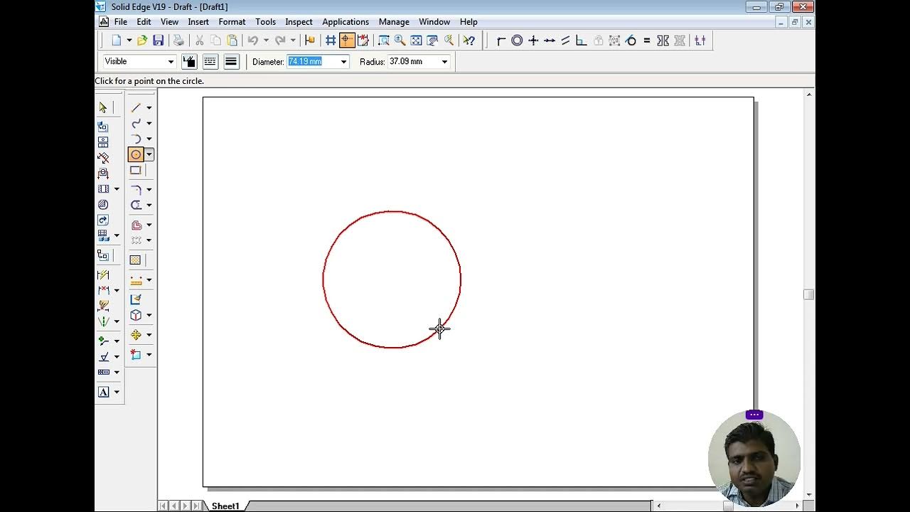 Circle Command in Solid Edge V19 - YouTube