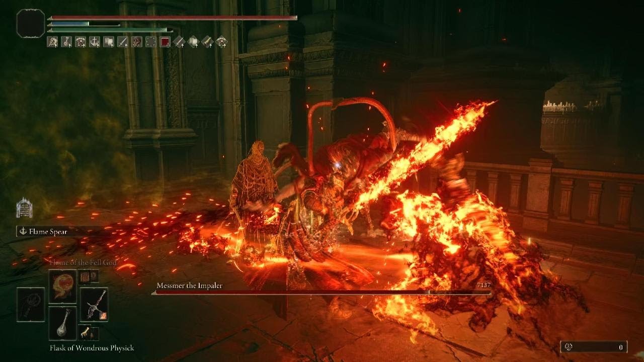 Elden Ring Messmer Fight w/ Fire Knights Greatsword - YouTube