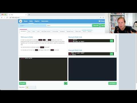 Hedy level 1: input & output - YouTube