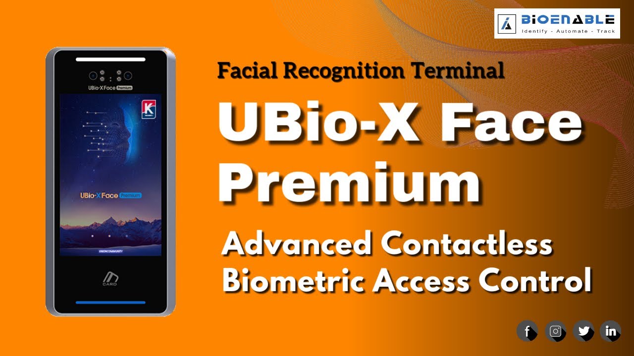 UBio-X Face Premium: Advanced Contactless Biometric Access Control ...