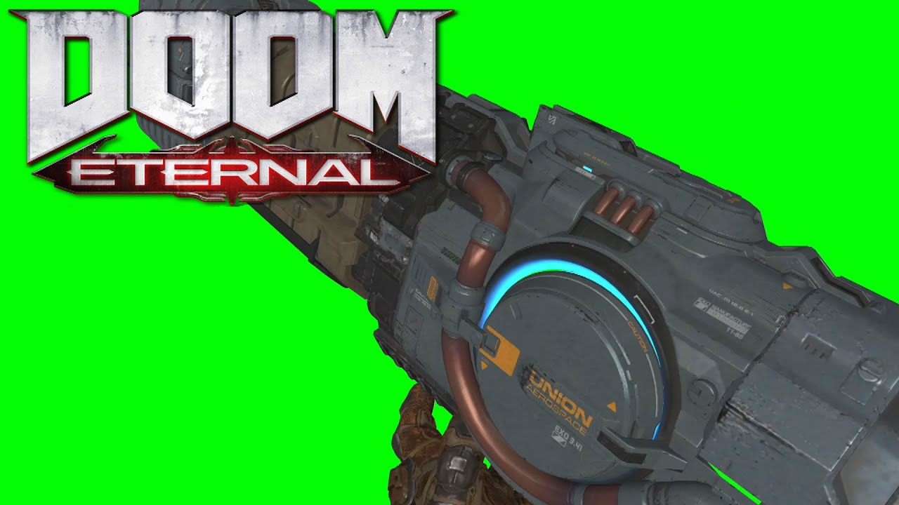 Doom Eternal - Plasma Gun in First Person [GREEN SCREEN] - YouTube