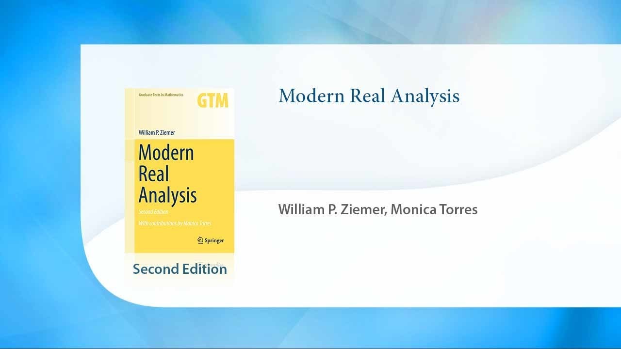 Modern Real Analysis - YouTube