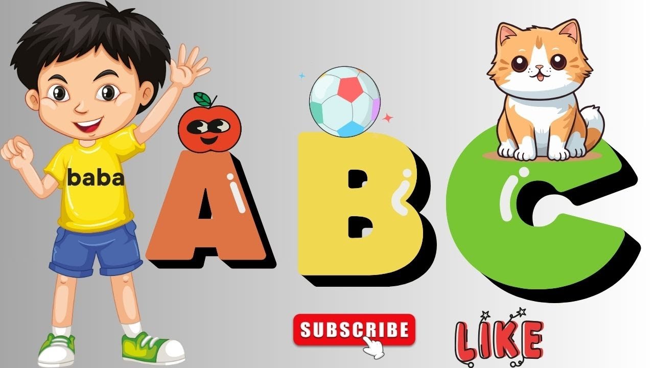 A for Apple 🍎 | ABC Song with Baba 🐻 - YouTube