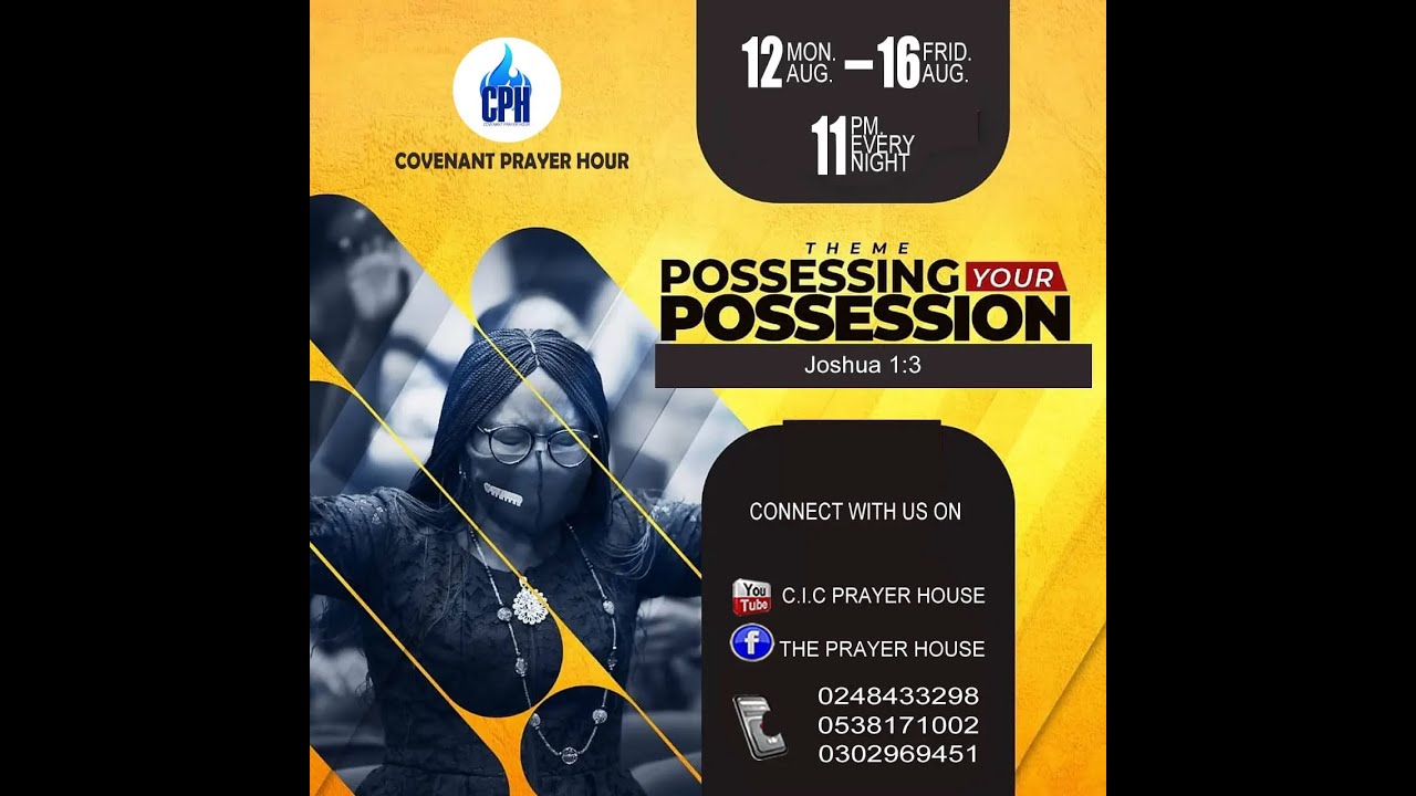 PRAYER HOUR DAY 21 || POSSESSING UR POSSESSION ||| MON 13 AUGUST 2024 ...