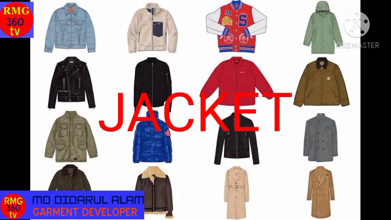 All process name of a jacket.একটি জ্যাকেটের সকল অংশের পরিচিতি। - YouTube