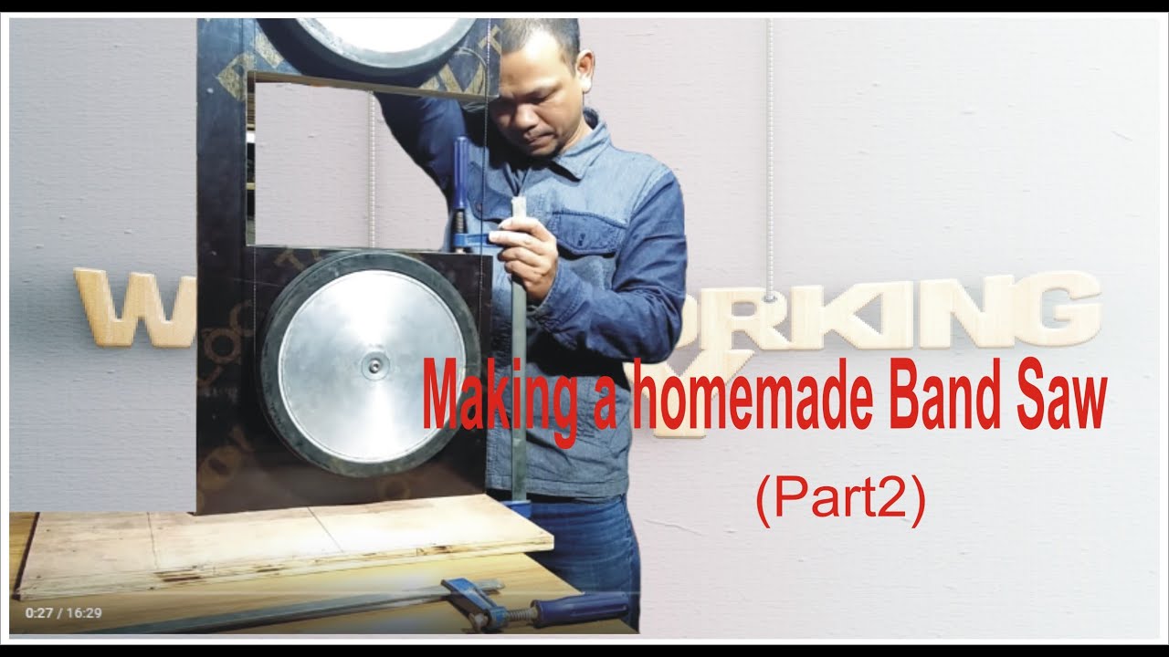 Making a homemade Band Saw (part2) - YouTube