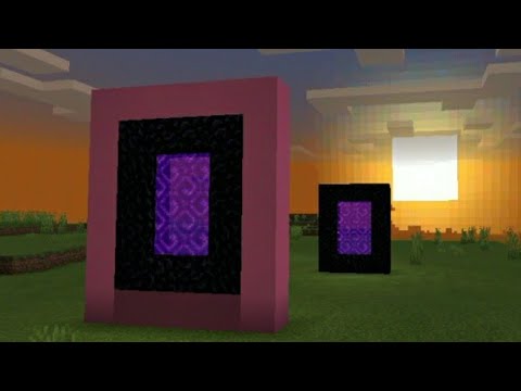 Minecraft Tutorial: How to make a Pink Portal - YouTube