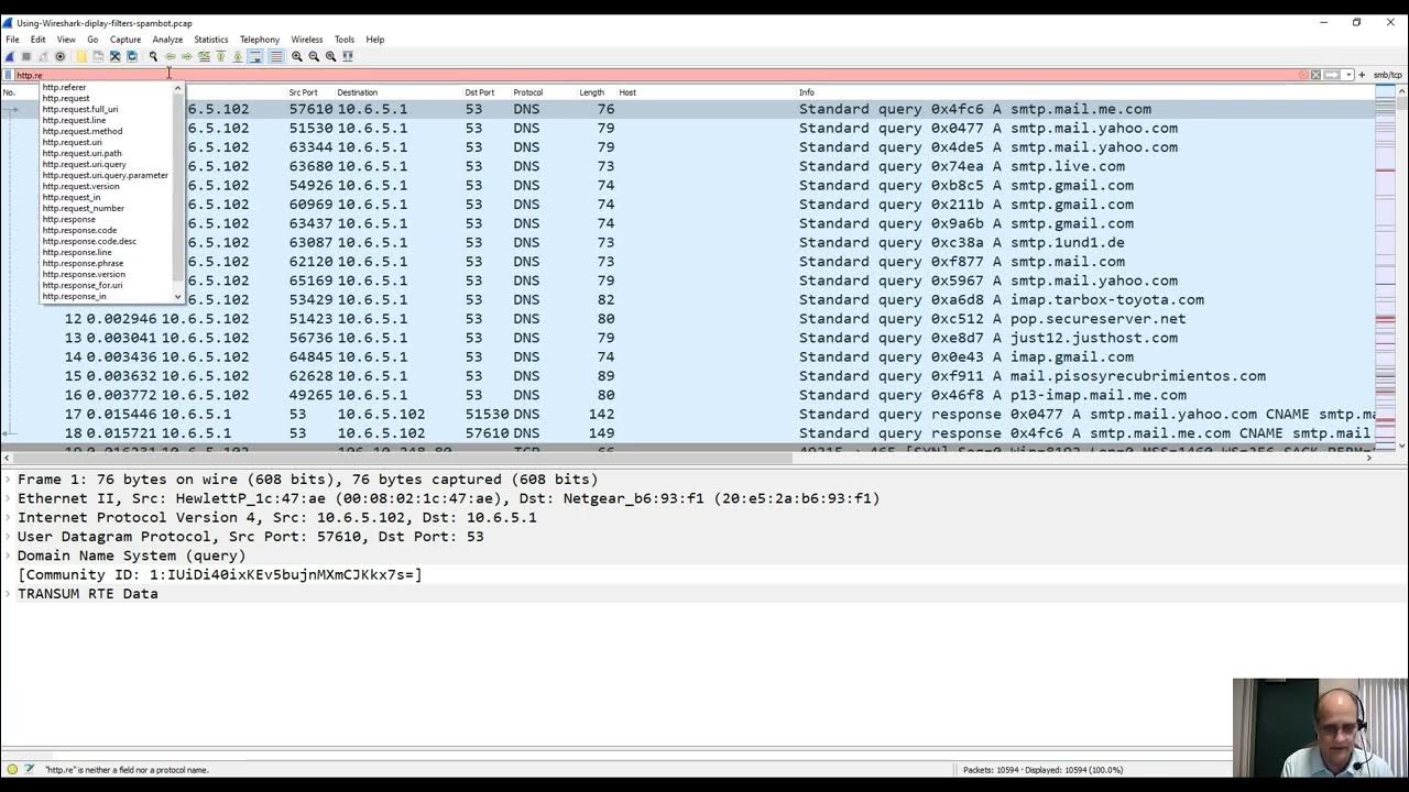 Wireshark Custom Display Filters Youtube