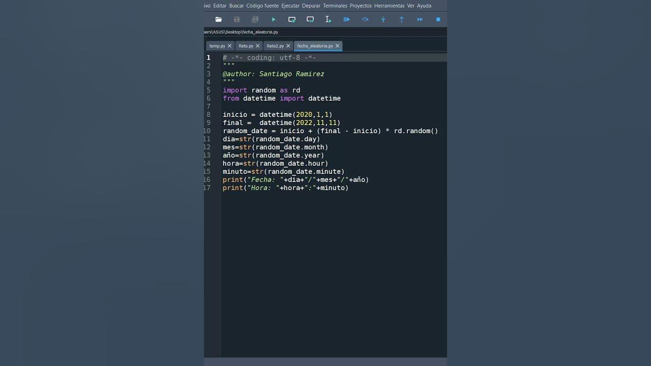 Cómo crear una fecha y hora aleatoria con Python - YouTube