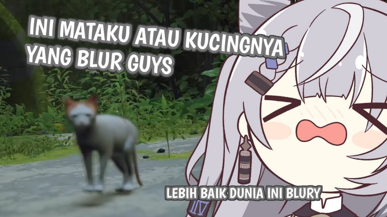 Zeta kira matanya tambah jelek saat liat wajah kucing yang blur ...