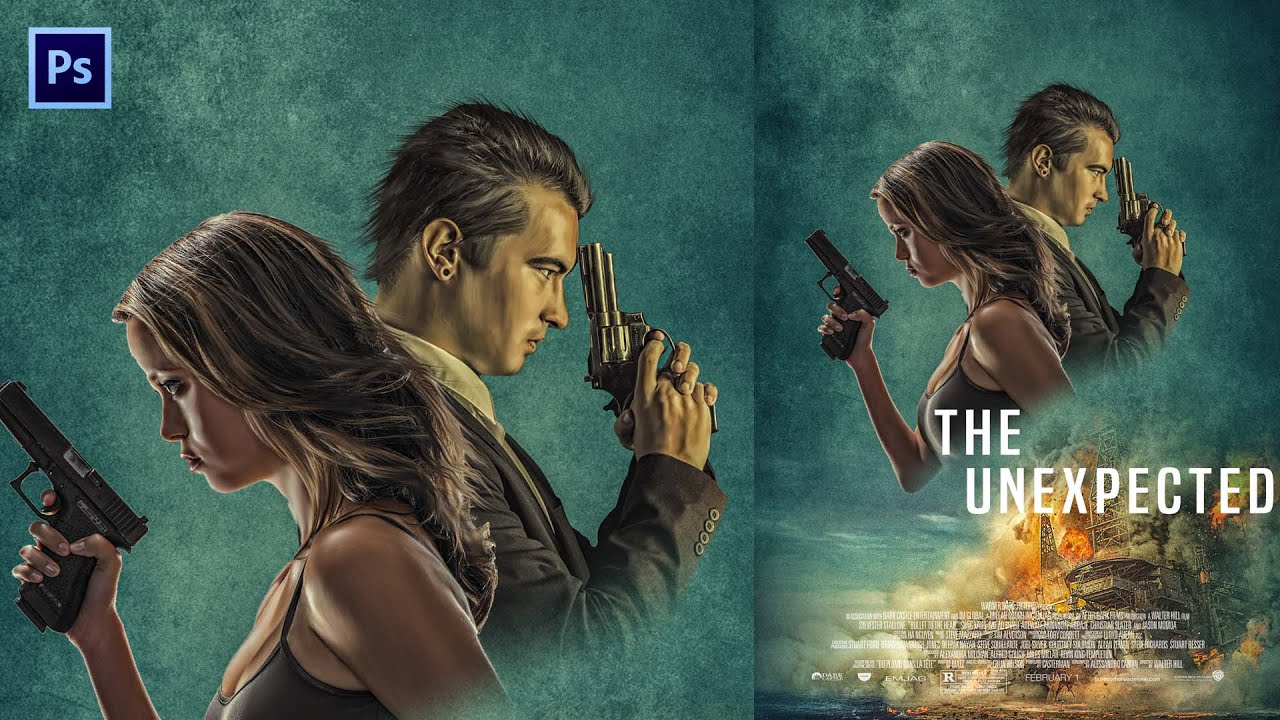 Design an Action Movie Poster in 15 Minutes! - Photoshop Tutorial - YouTube