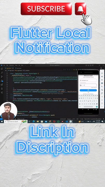 Flutter Local Notification Shorts Mobileappdevelopment Youtube
