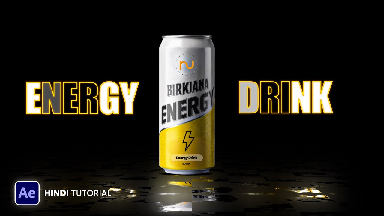 Flicker Energy Drink Motion Ads || After Effects Hindi Tutorials - YouTube