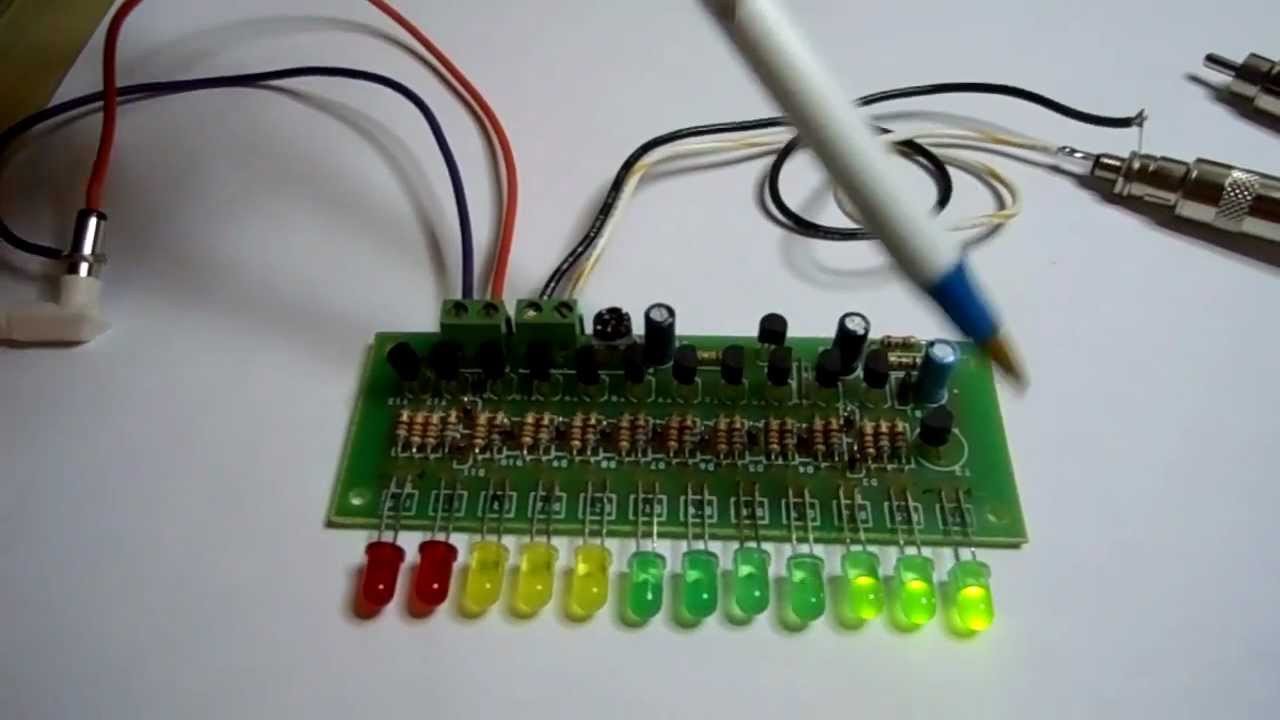 12 LED Mono VU Meter - YouTube