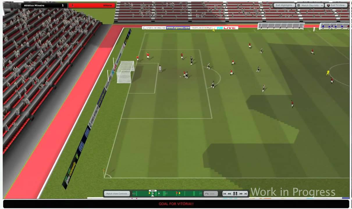 FM2010 Work In Progress Match Engine video (Friday) - YouTube