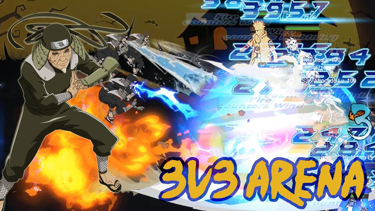 Naruto Online - 3v3 Arena Team Hiruzen Edo - Fast End - YouTube