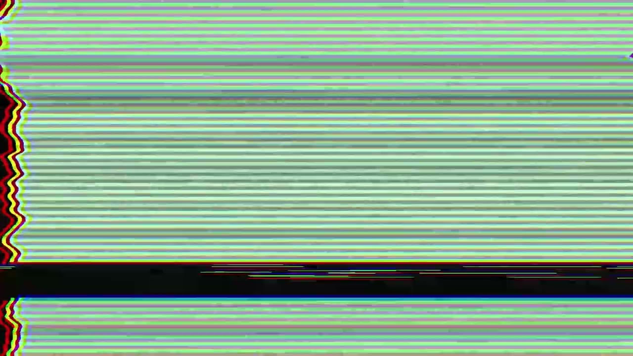 green screen VHS damaged tv film stock - YouTube