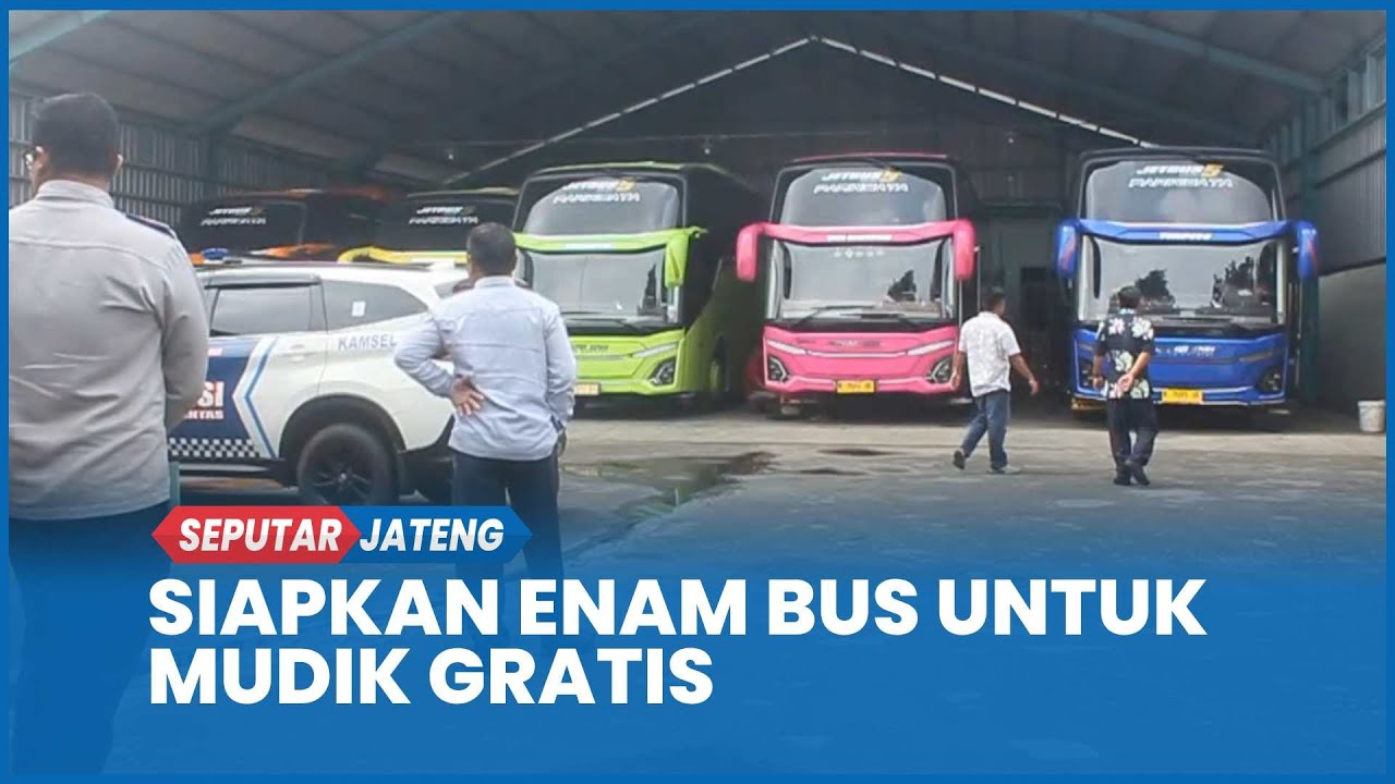 Pemkab Fasilitasi Enam Bus untuk Mudik Gratis Perantau Asal Blora - YouTube