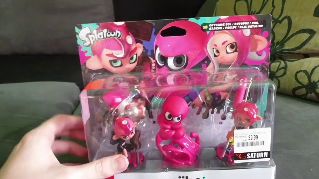 Splatoon 2 Octoling 3er Pack Unboxing - YouTube