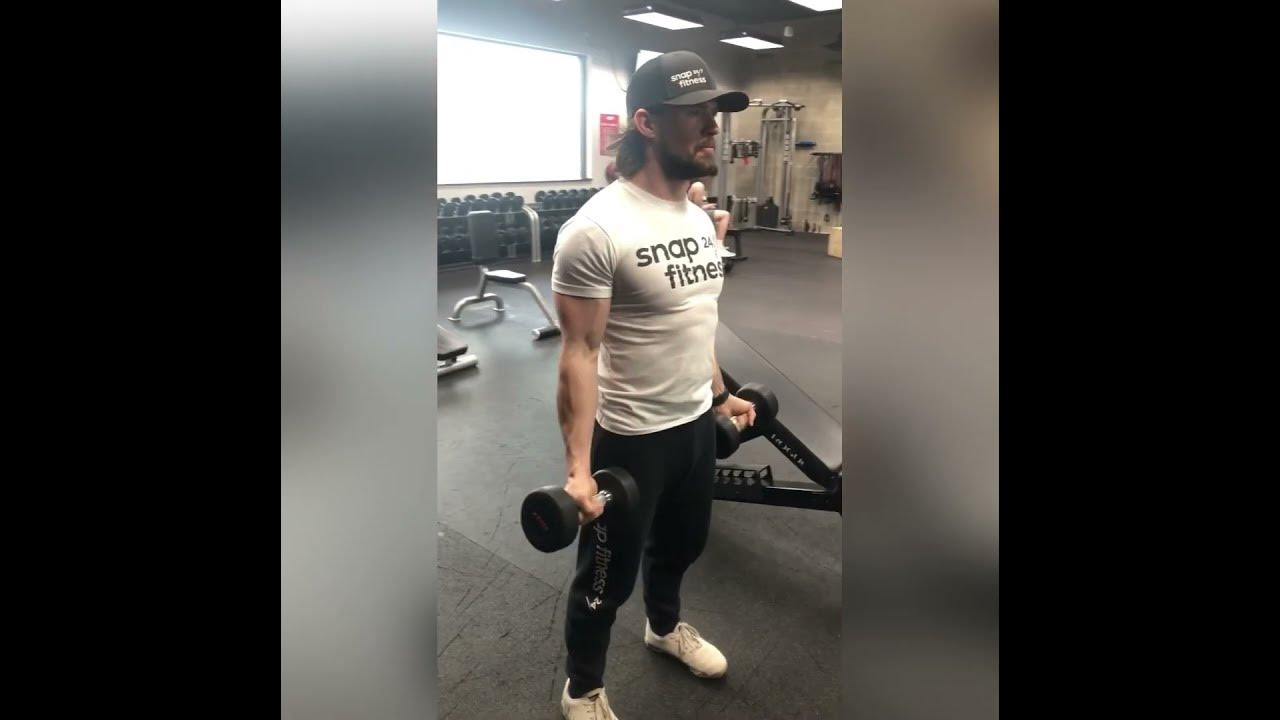 Standing Supinated DB Curl - YouTube