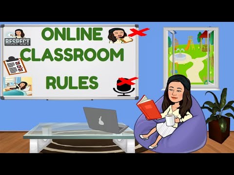 GOOGLE MEET | ONLINE CLASSROOM RULES With | TALKING BITMOJI 1 - YouTube