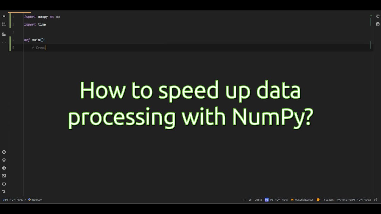 How To Speed Up Data Processing With Numpy Unlock Lightning Fast Data Processing With Numpy