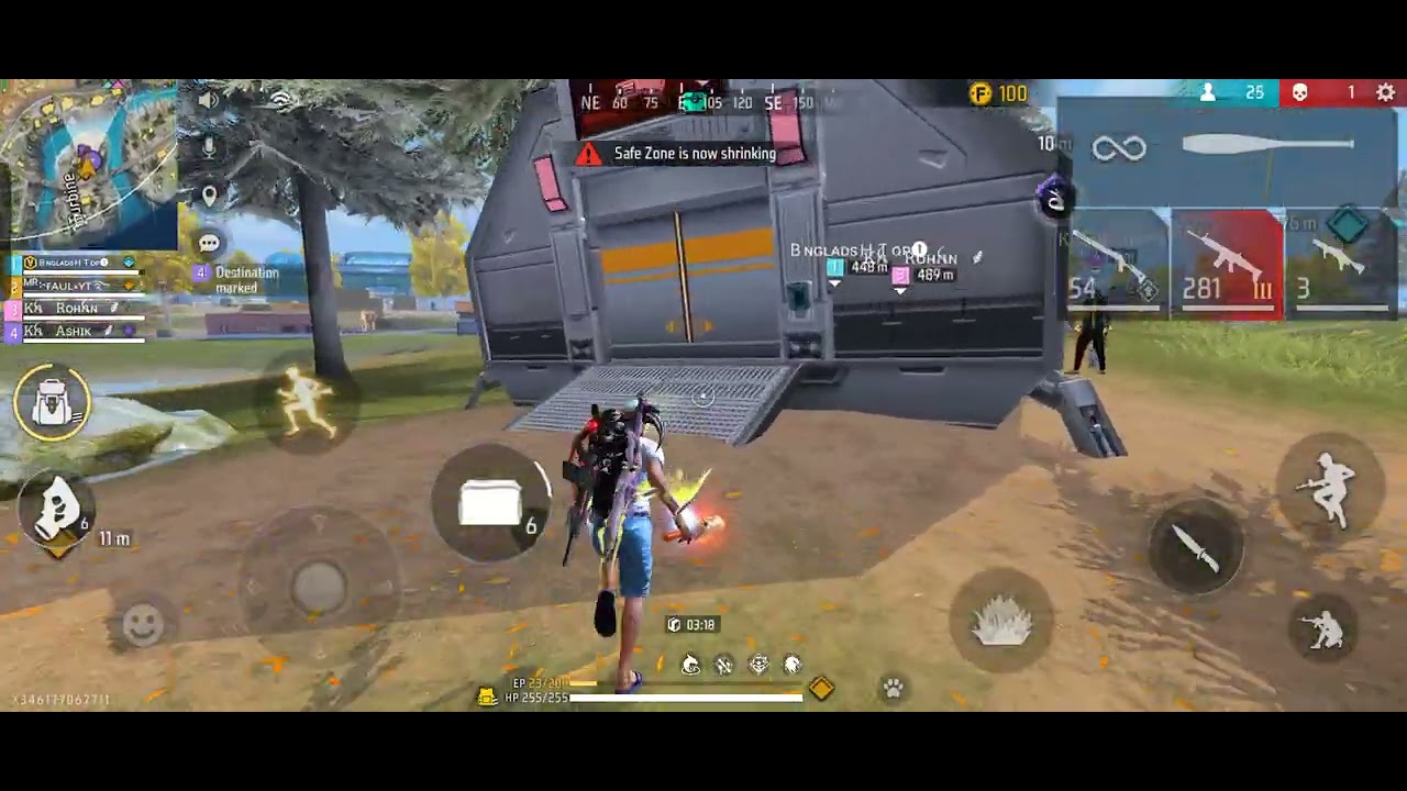 V Badge Bangladesh top one in my tame members #freefirevideo 😘MR. Faul ...