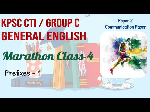 KPSC Commercial Tax Inspector General English Marathon series - 4| kpsc ...