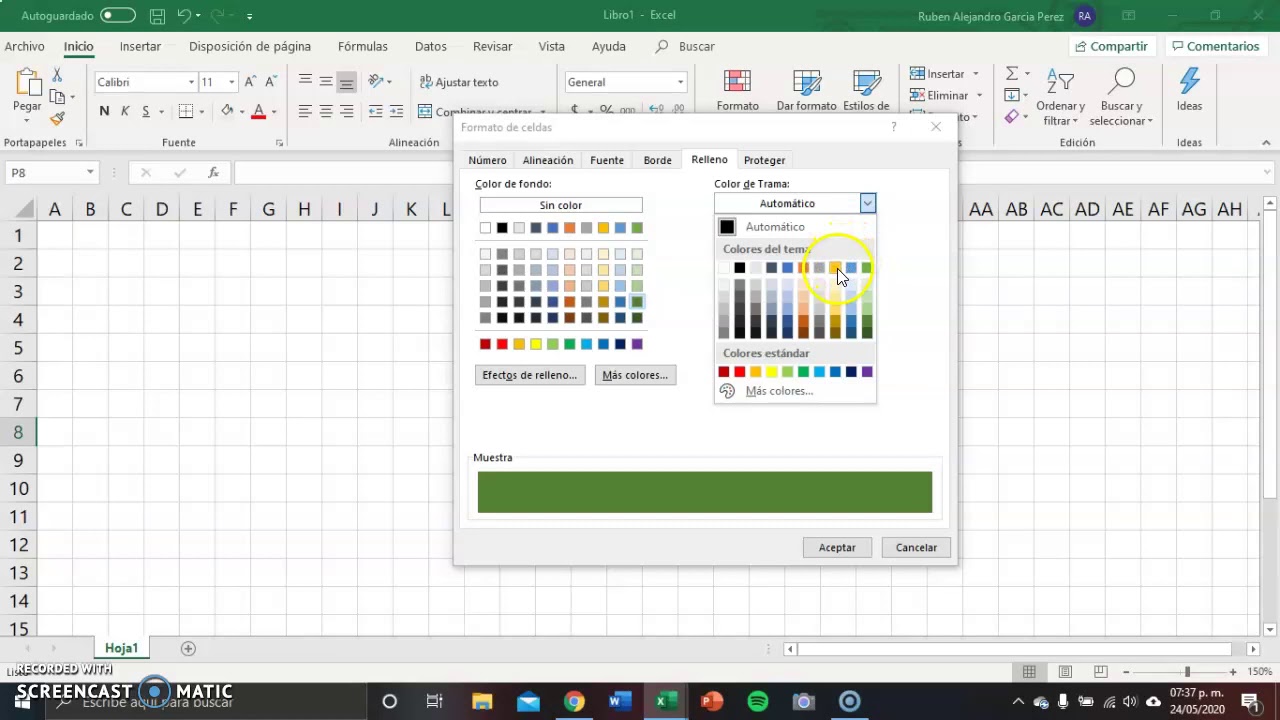 Excel para Primaria - Practicando - Rellenos 2 - YouTube