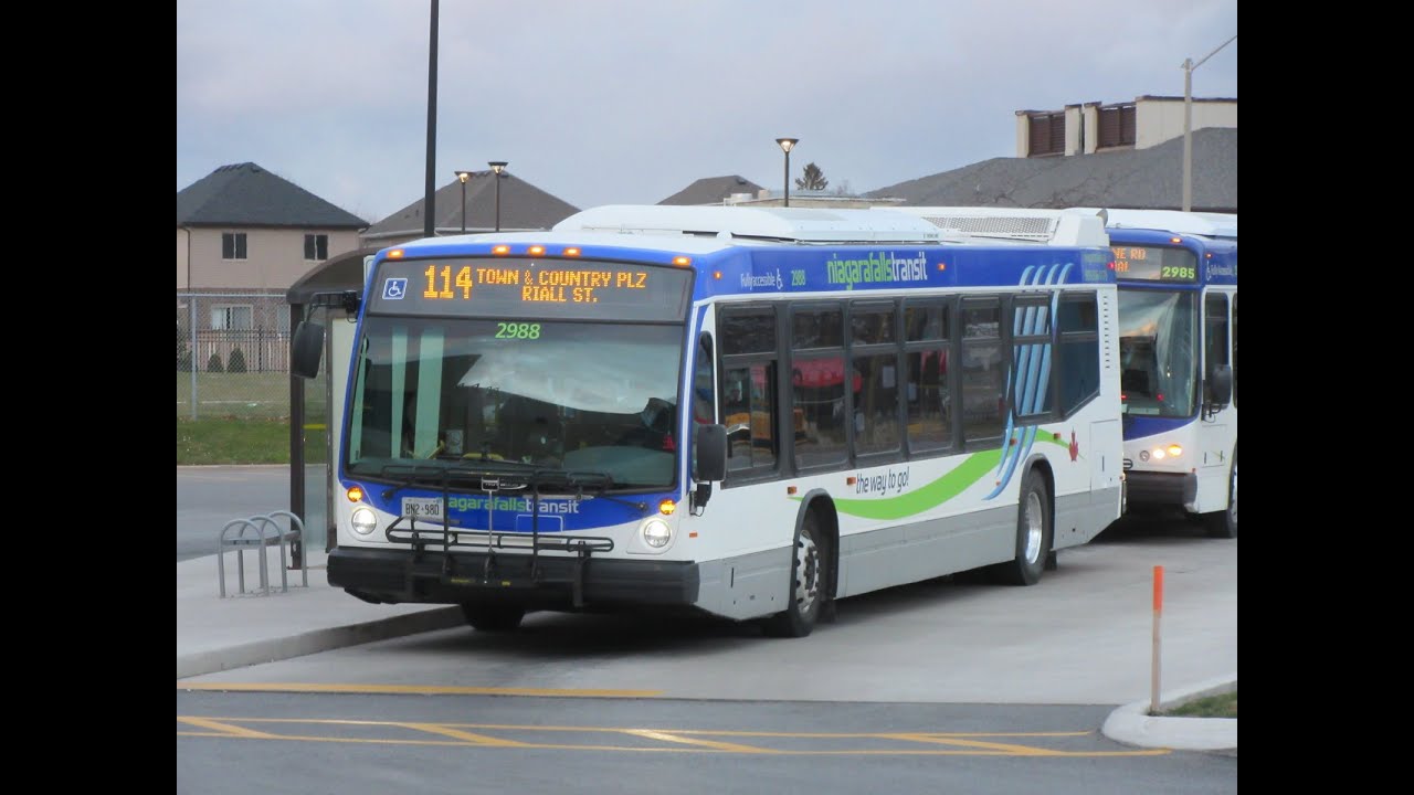 Niagara Falls Transit: 2009 NovaBus LFS Gen-3 2988 - YouTube